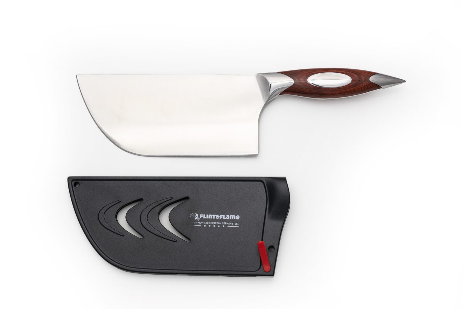 7" Classic Series Curved Cleaver with Lockable Blade Cover | Flint & Flame