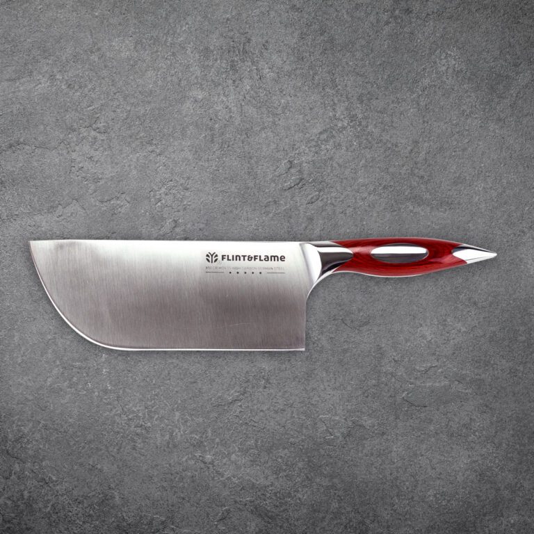 7" Classic Series Curved Cleaver with Lockable Blade Cover | Flint & Flame