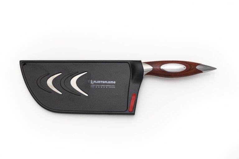 7" Classic Series Curved Cleaver with Lockable Blade Cover | Flint & Flame